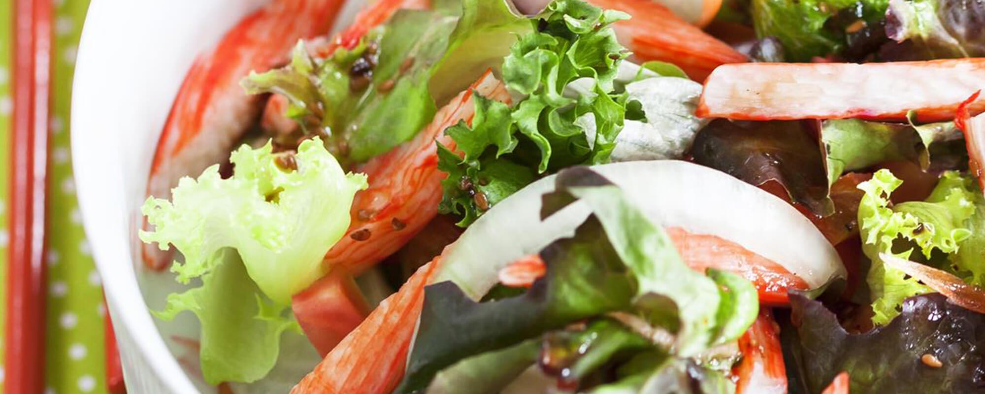 Salade fraîcheur au crabe - dietplus Belgique